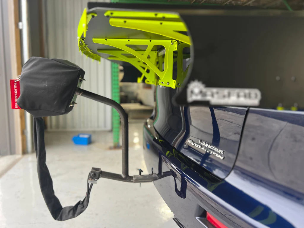 Evo X Drag Wing Aluminum Maston Fabrication